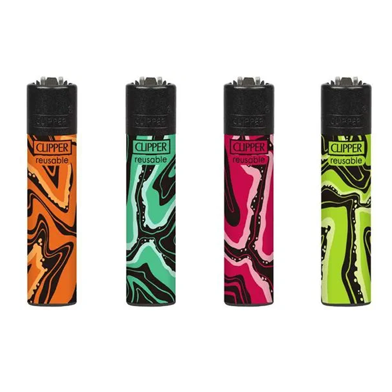 Clipper Spin Psycho Design Refillable Basic Lighter — Goodfellas Cigar Shop