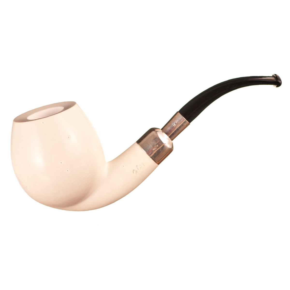 H. Cay Spot Carved Brandy Silver Spigot Meerschaum Pipe — Goodfellas ...