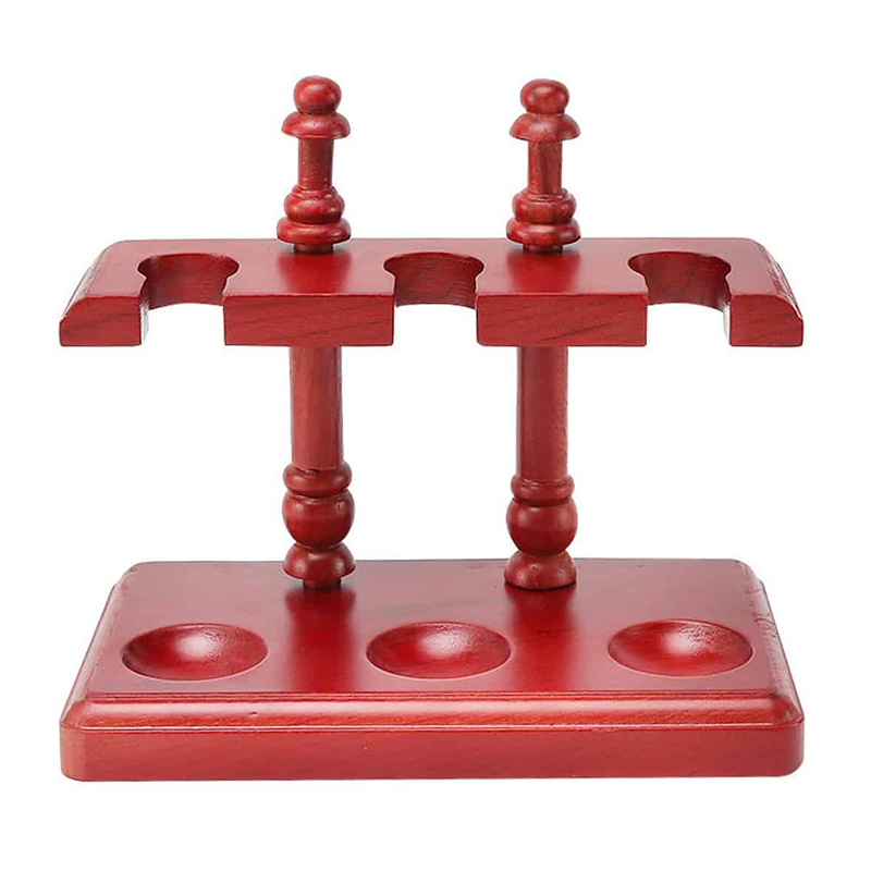 Red Wood 3 Pipes Stand — Goodfellas Cigar Shop
