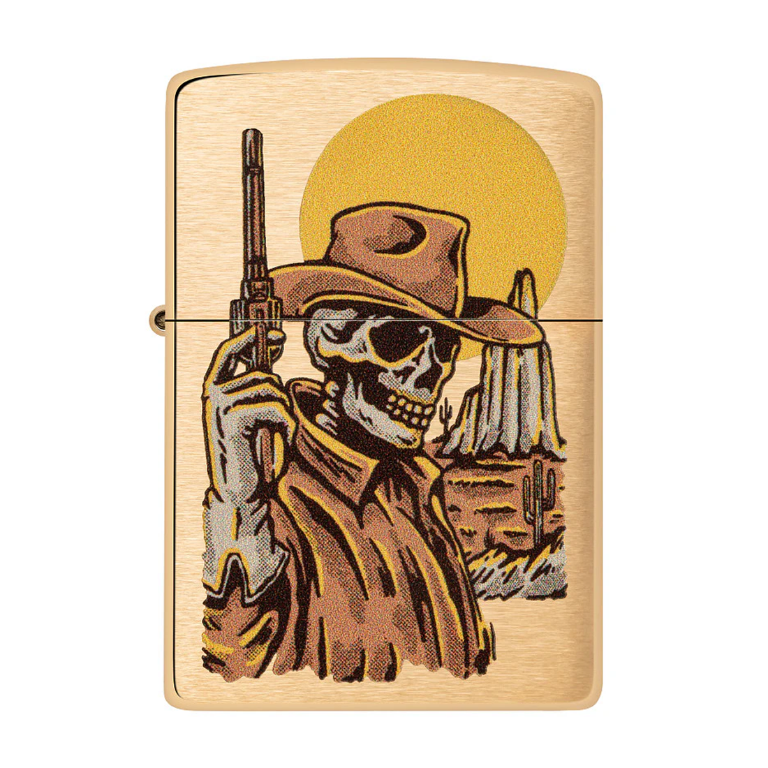 Skeleton Gunslinger Zippo — Goodfellas Cigar Shop