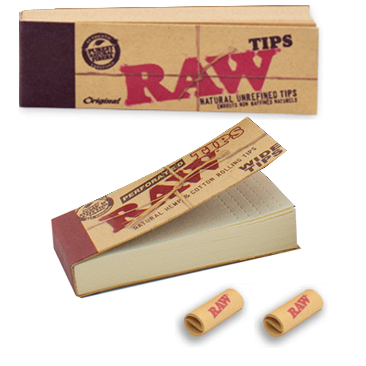 raw with tips